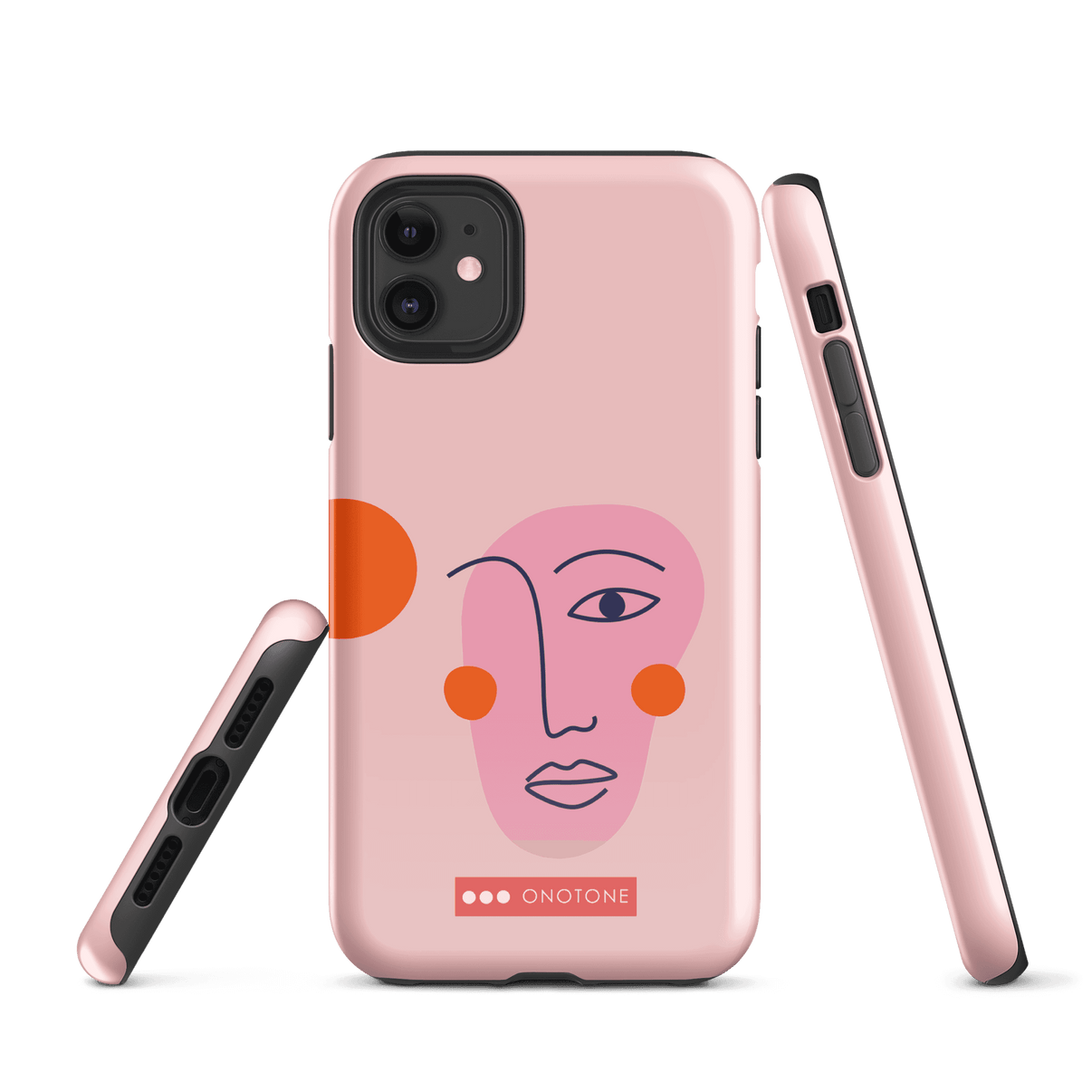 Dual Layer pink modern iPhone® Case ( MD-2849) – Onotone