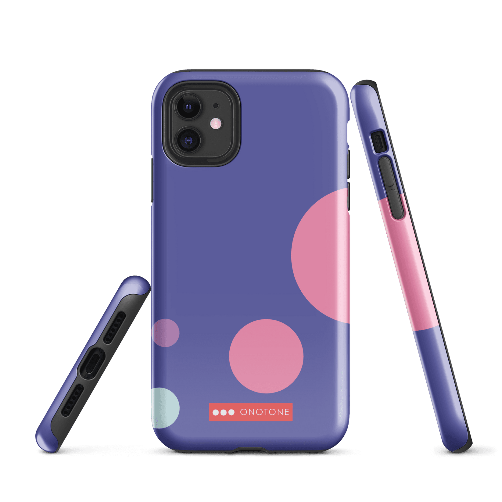 Dual Layer purple modern iPhone® Case (Md-101101) – Onotone