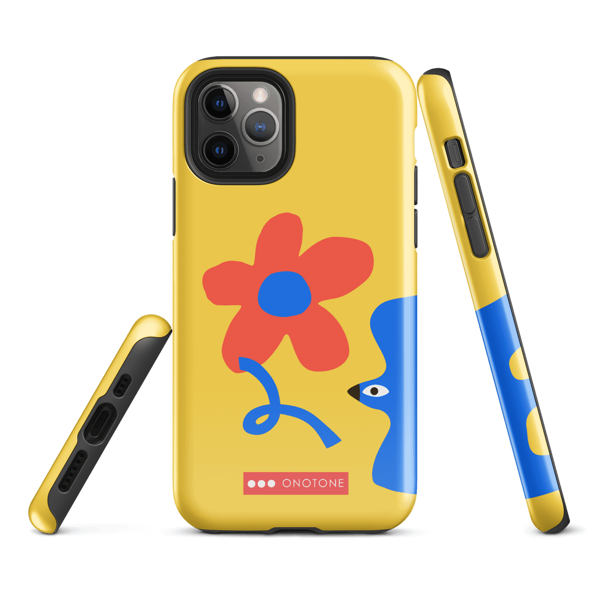 Dual Layer yellow modern iPhone® Case – Onotone