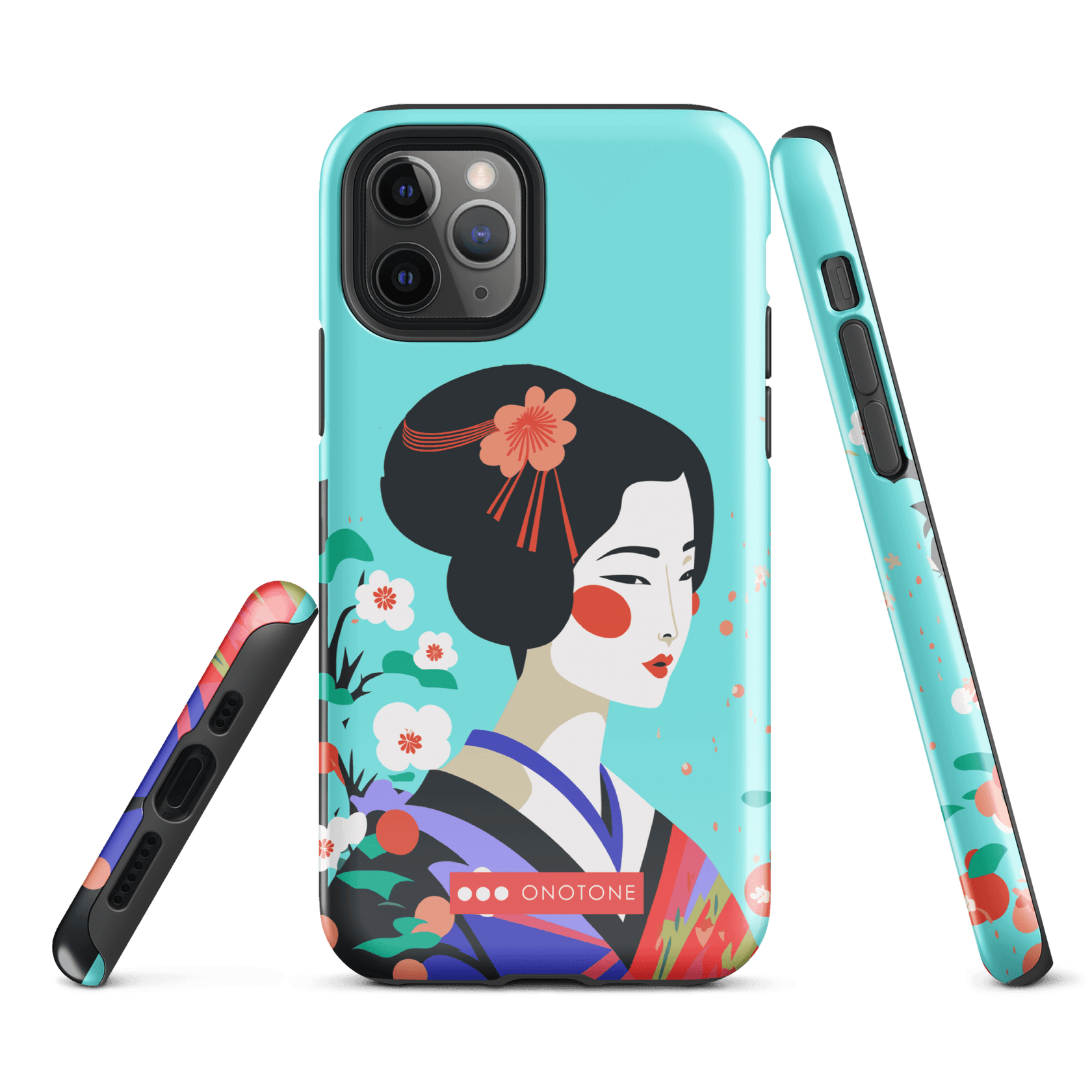 Dual Layer Japanese geisha blue iPhone® Case – Onotone