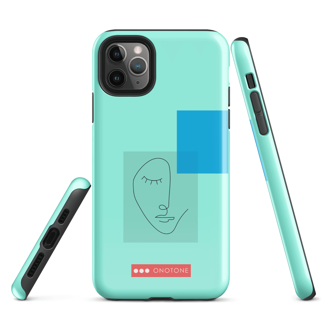 Dual Layer blue modern iPhone® Case ( MD-3745) – Onotone