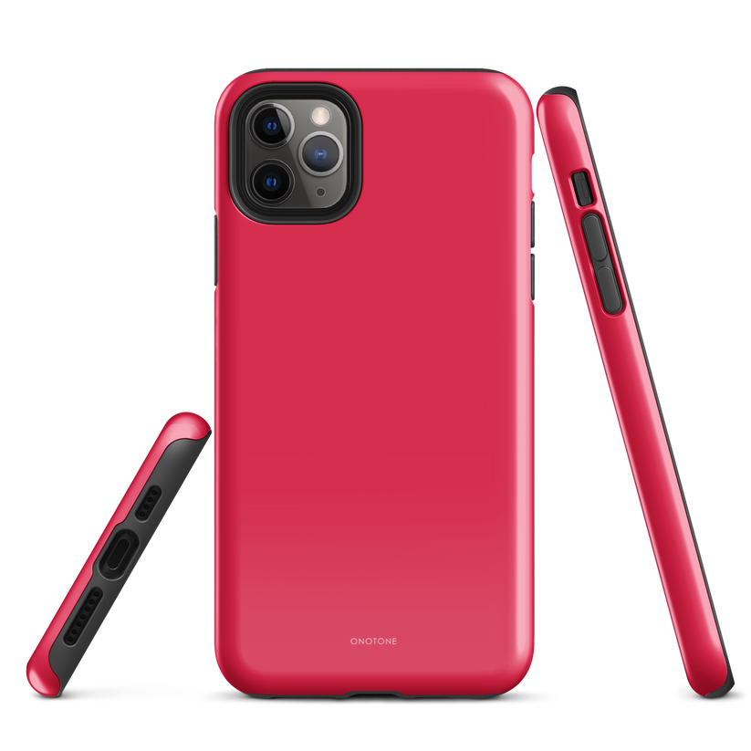 Dual Layer red iPhone® Case - Pantone® 192 – Onotone
