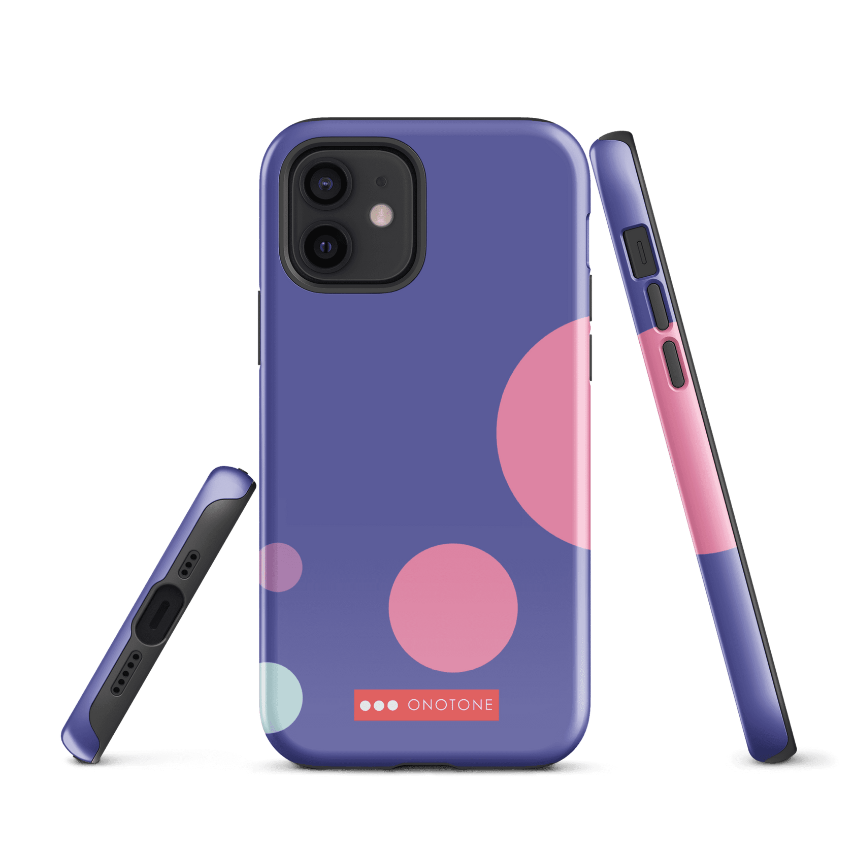 Dual Layer purple modern iPhone® Case (Md-101101) – Onotone