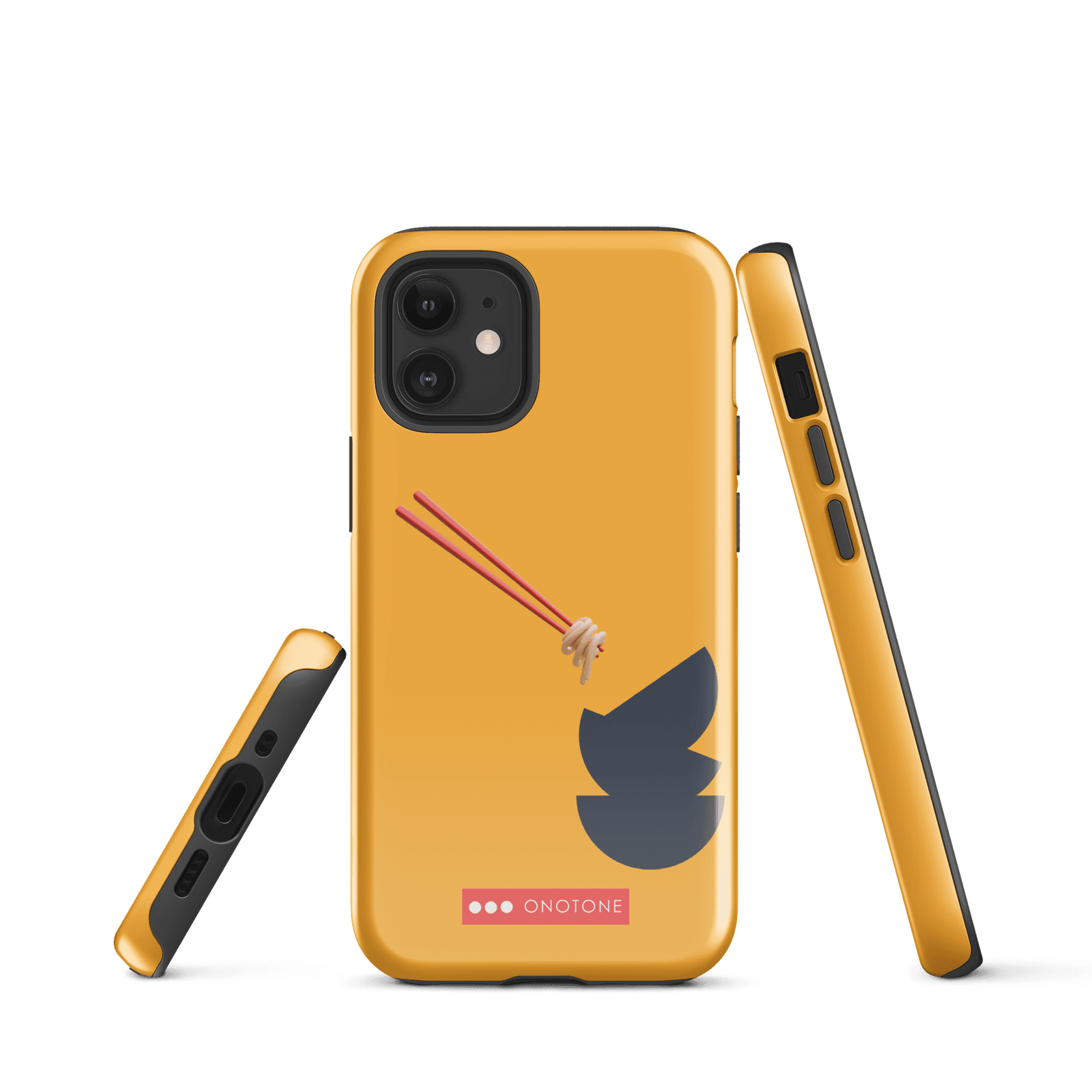 Dual Layer yellow modern iPhone® Case – Onotone