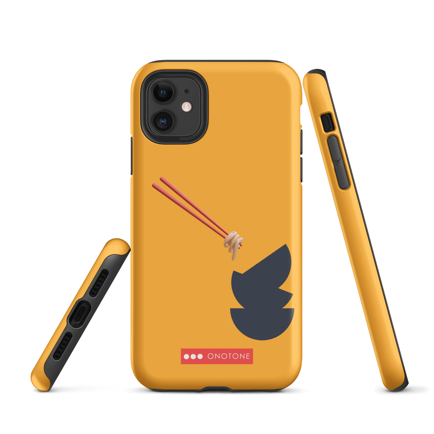 Dual Layer yellow modern iPhone® Case – Onotone