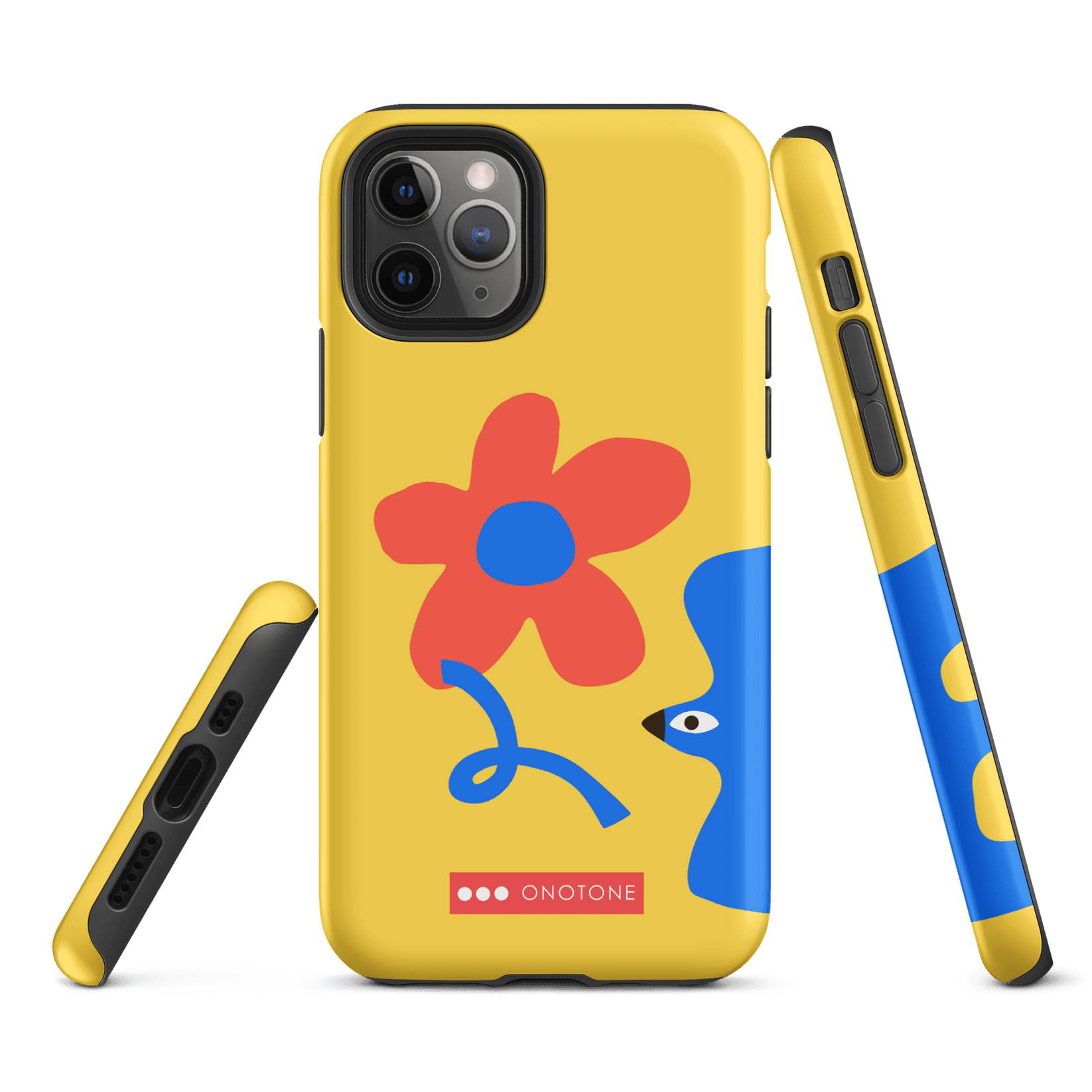 Dual Layer yellow modern iPhone® Case – Onotone