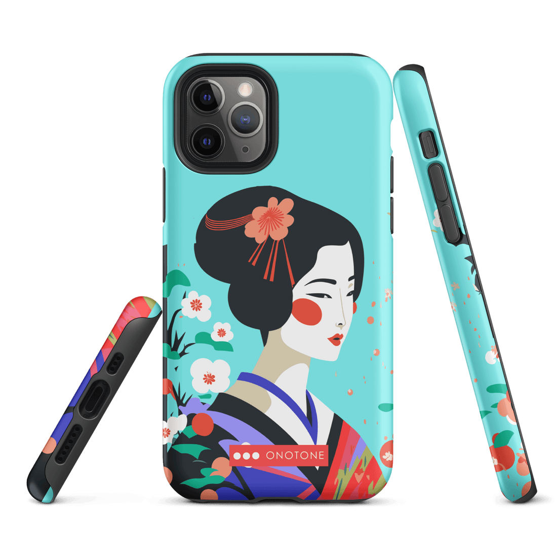 Dual Layer Japanese geisha blue iPhone® Case – Onotone