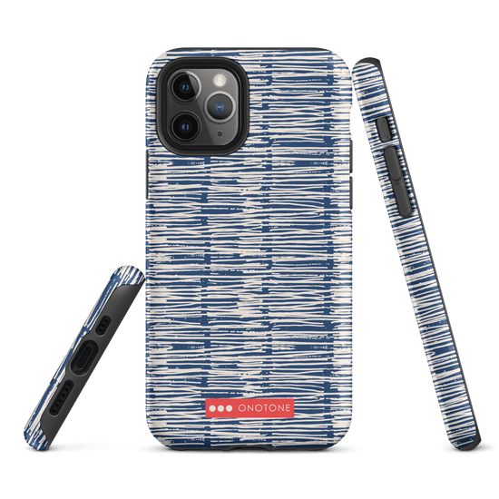 Japanese design indigo iPhone® Case with bluepatterns – Onotone