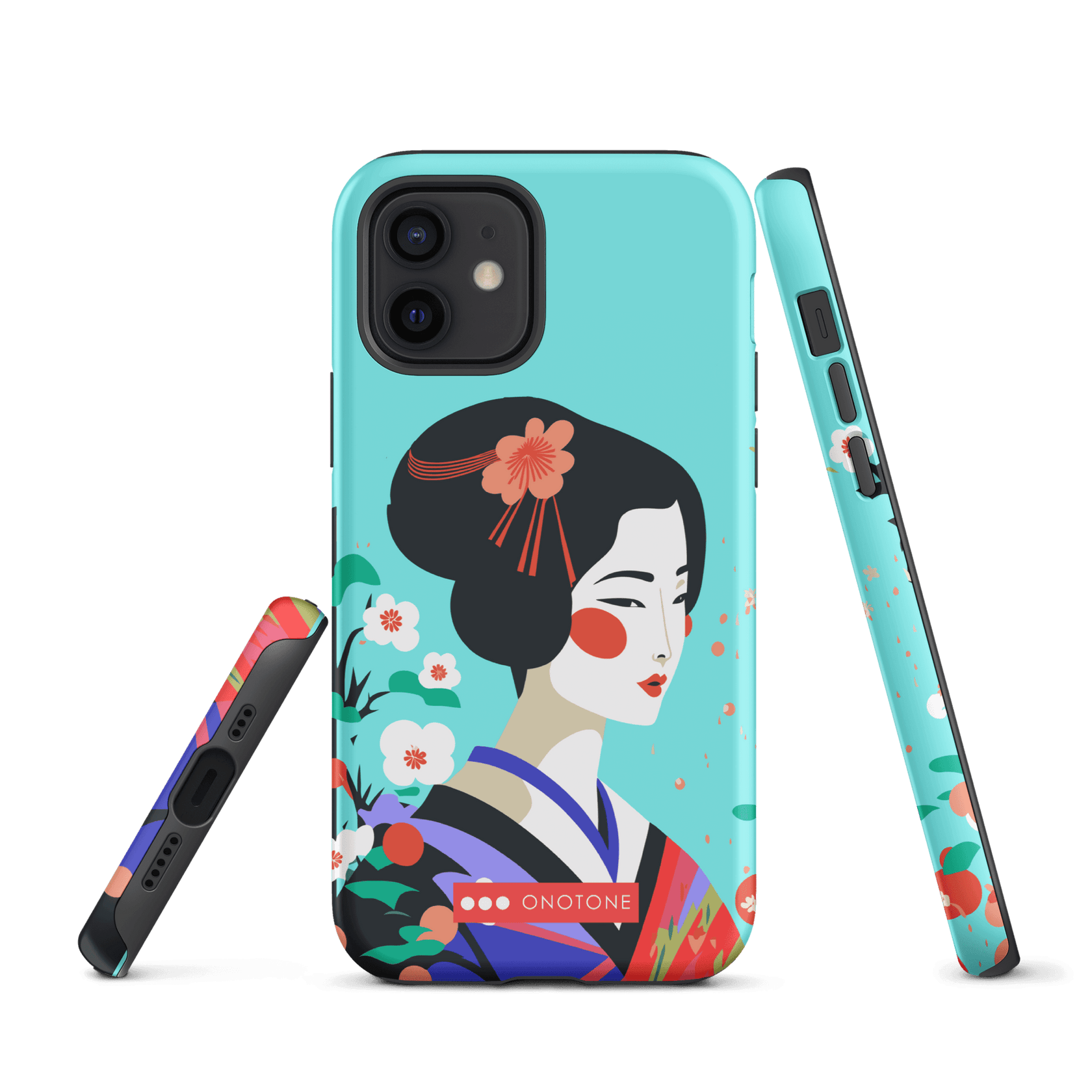 Dual Layer Japanese geisha blue iPhone® Case – Onotone